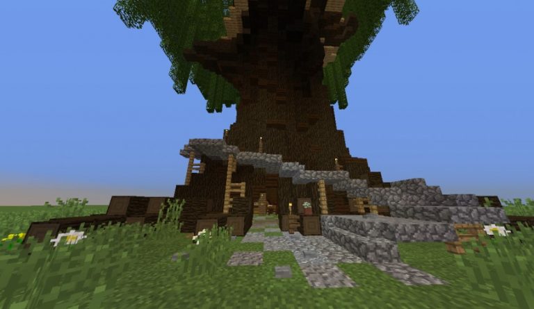 Tree House Schematic Minecraft Blueprints | AlfinTech Computer