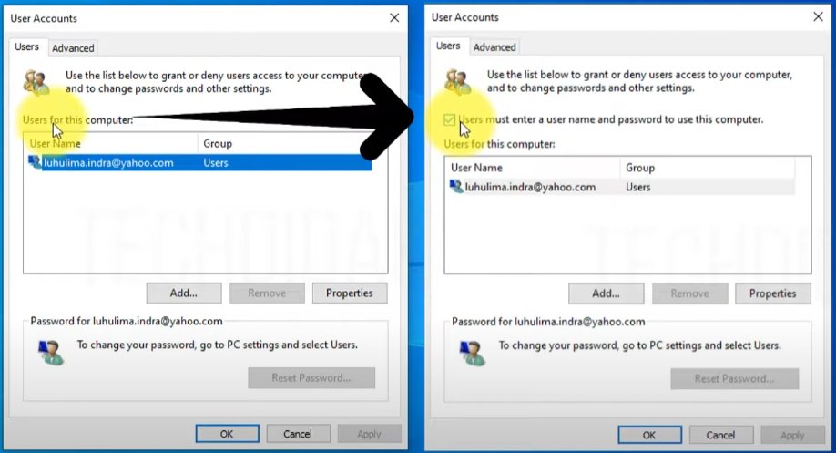 Netplwiz Command Disable Password for Auto Login on Windows 10/11 | AlfinTech Computer